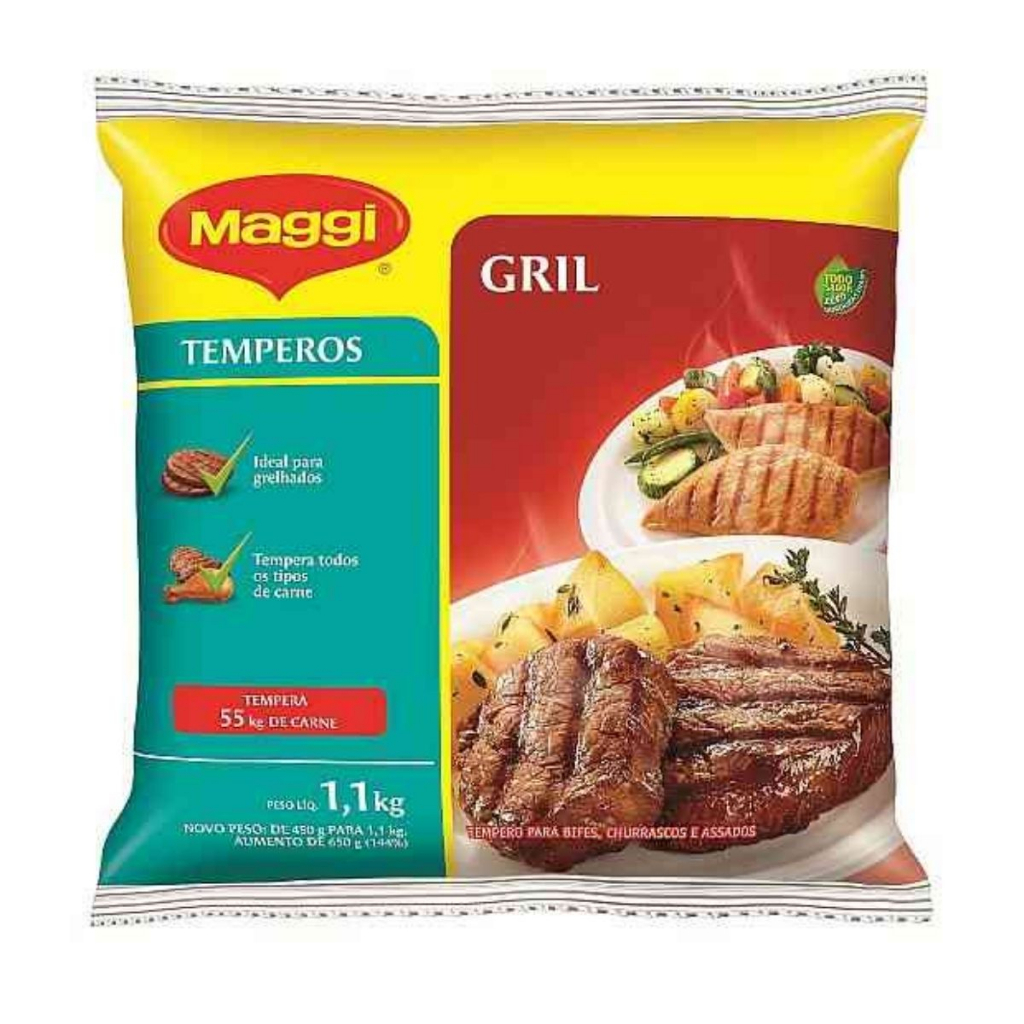 Maggi Grill Tempero 1,1kg | Shopee Brasil