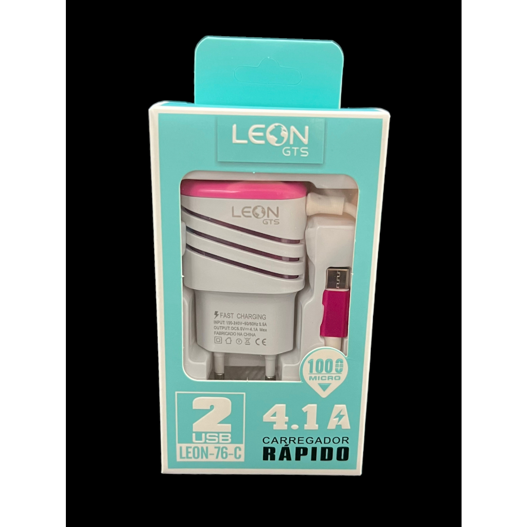 Carregador Celular Android Inteligente 4.1a TIPO-C 2 Usb Luz LED ...