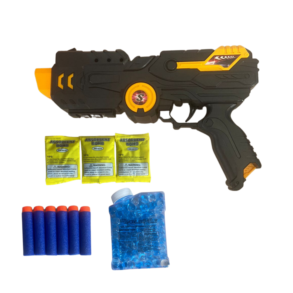 Brinquedo de Arma Pistola Lançador de Dardos e Bolinhas 800 Bolinhas ...