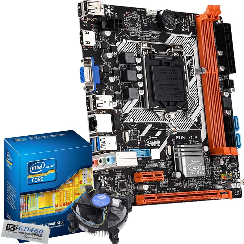 Kit Intel Core I5 4590 3.3Ghz + Placa LGA1150 + Cooler Box Intel ...