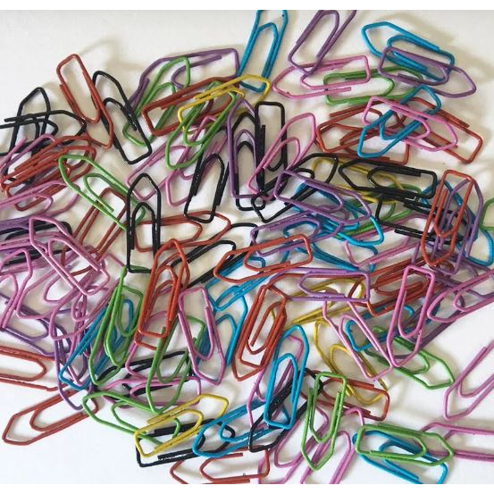 Mini Clips Coloridos - 100 unidades | Shopee Brasil