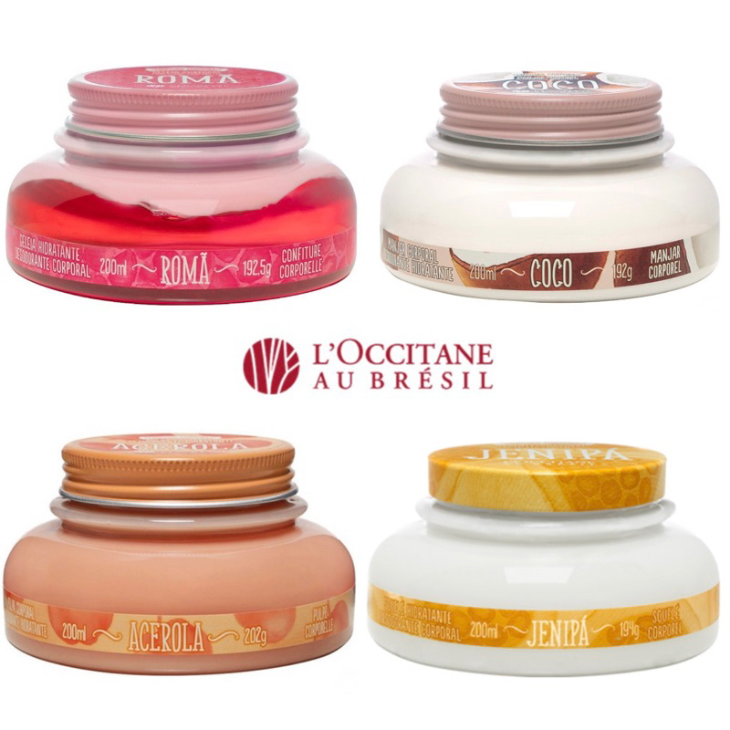 Hidratantes Compotas Corporais 200ml Loccitane Escolha a Sua | Shopee ...