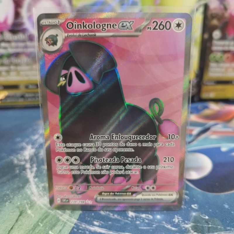 Carta Pokémon Original Oinkologne EX Full Art Escarlate e Violeta 234/ ...