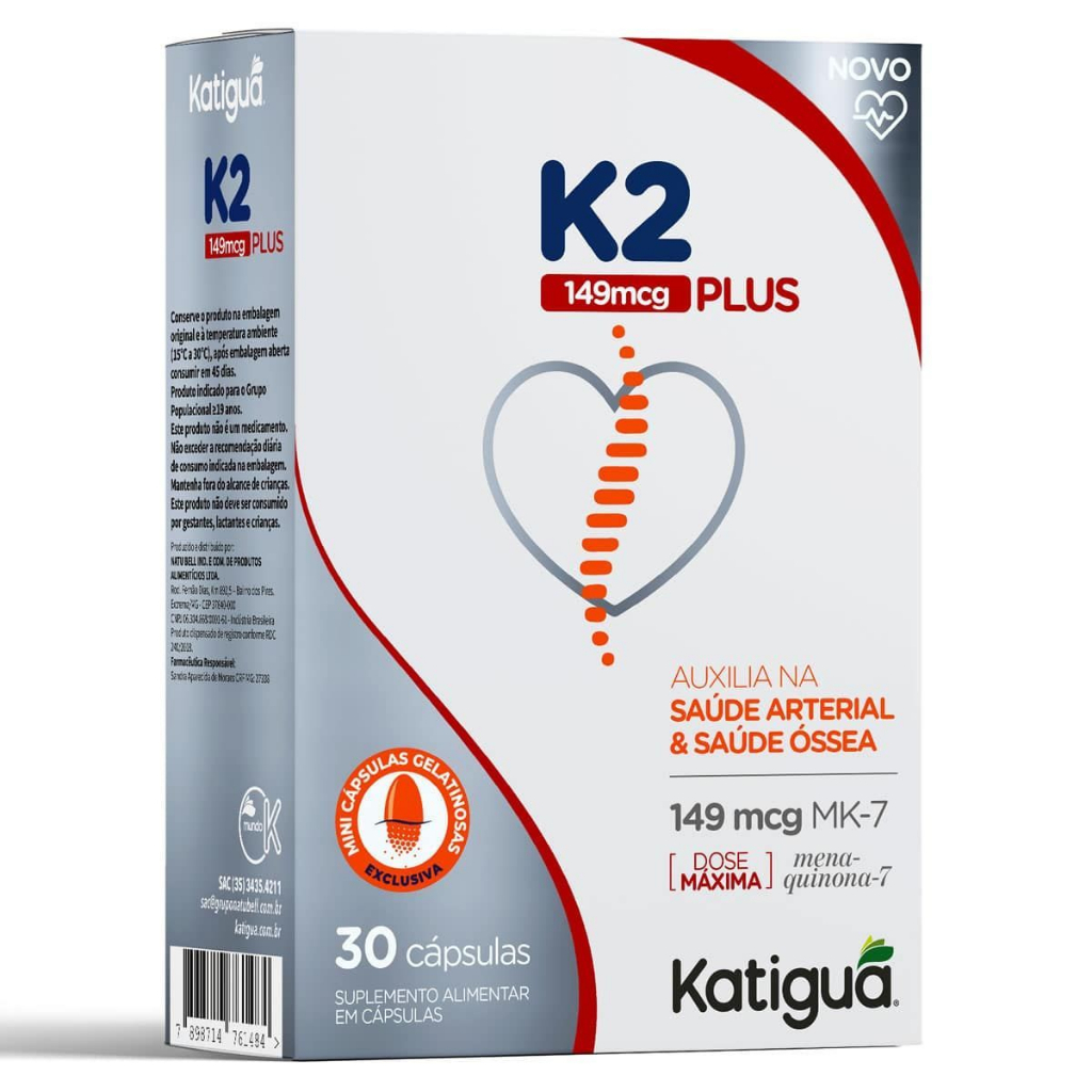 VITAMINA K2 PLUS 149MCG 30 CÁPS - KATIGUÁ | Shopee Brasil
