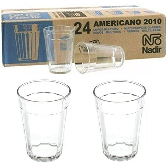 Copo De Vidro Americano Nadir 190 ML Caixa Com 24 Unidades | Shopee Brasil
