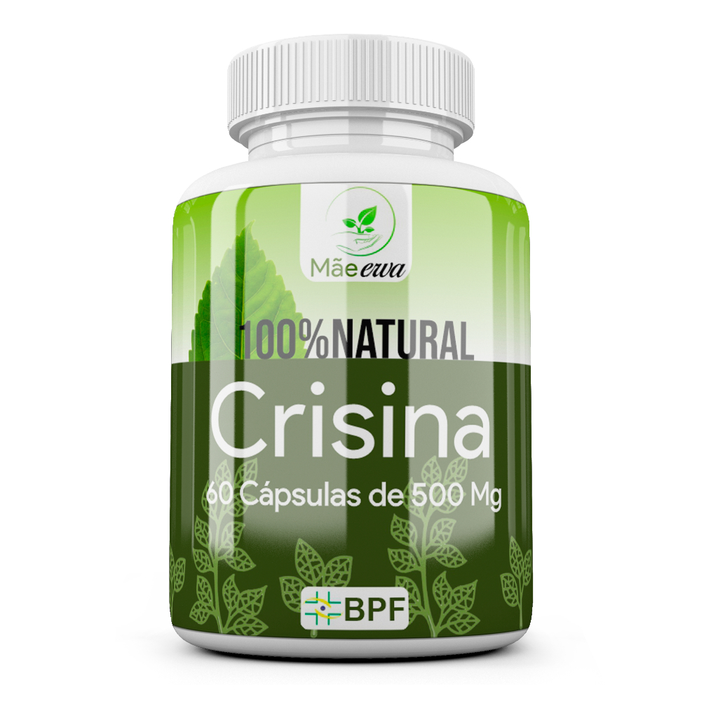 Crisina 60 Cápsulas 500mg 100% Natural 1 Frasco | Shopee Brasil