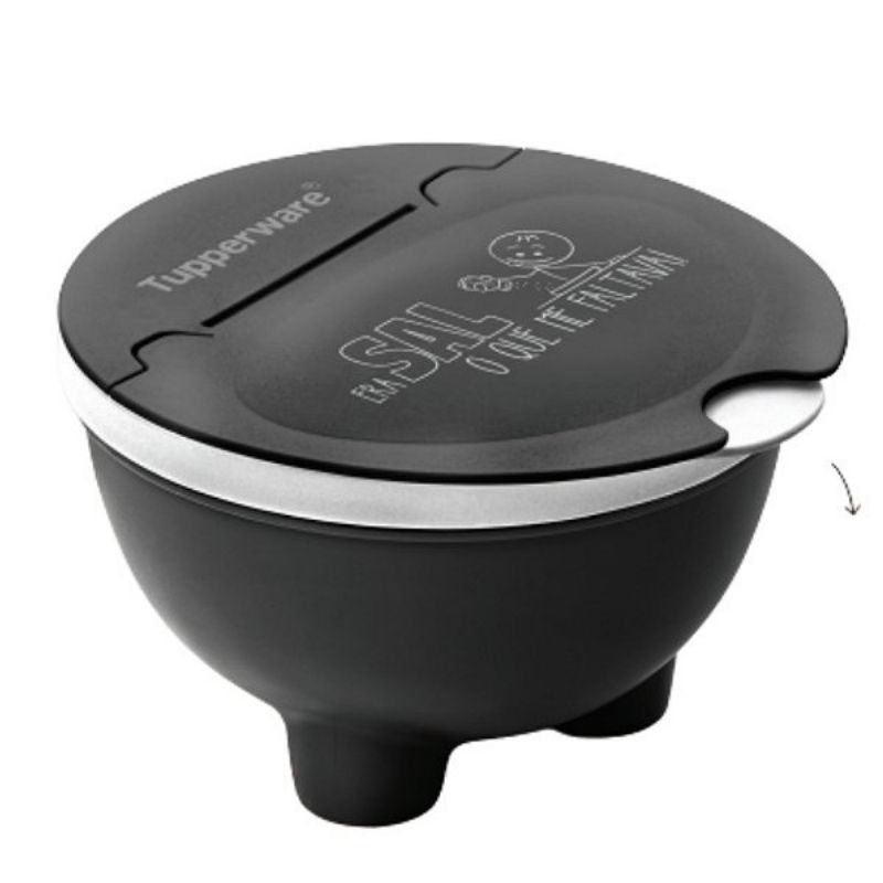 Tupperware Saleiro preto e Branco 450g | Shopee Brasil