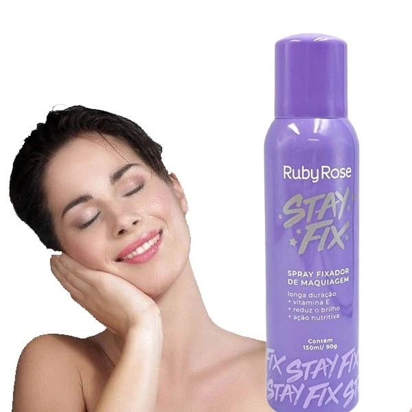 Spray Fixador De Maquiagem Stay Fix Ruby Rose 150ml | Shopee Brasil