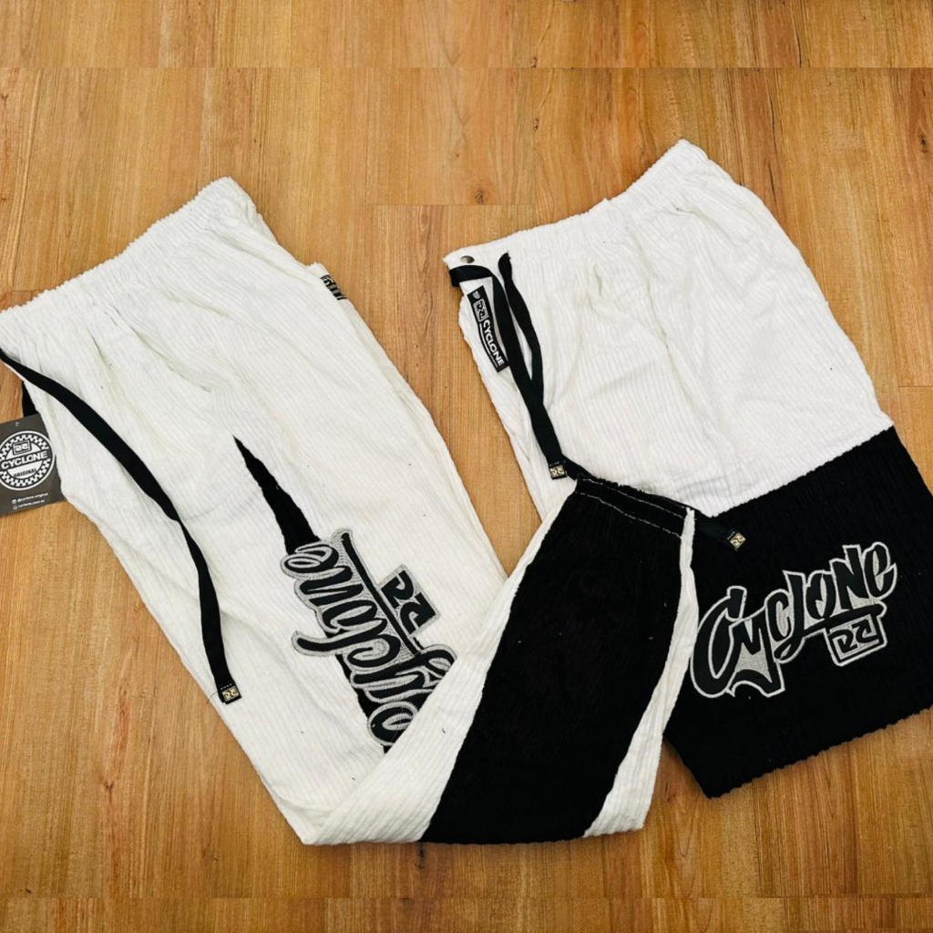 Kit Calça Da Cyclone Veludo Branca Maloka e Bermuda De Vilão Top ...
