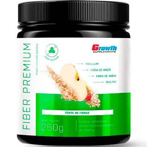 Fiber Premium (Psyllium + Fibra de Maçã + Fibra de Aveia + Inulina (FOS ...