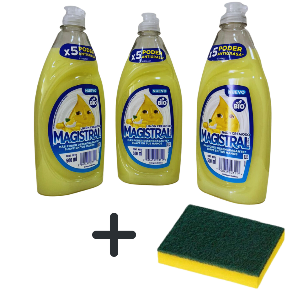 Kit 3x Detergente Multiuso Magistral Limpeza Eficiente | Shopee Brasil