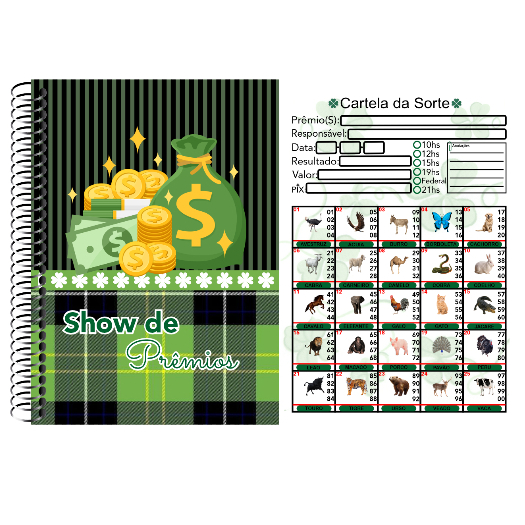 Caderno de rifa capa flexível em papel fotográfico 180g números 50 folhas | Shopee Brasil