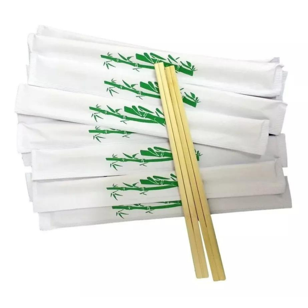 100 Pares Hashi Waribashi Bambu Descartável Sushi Yakissoba | Shopee Brasil