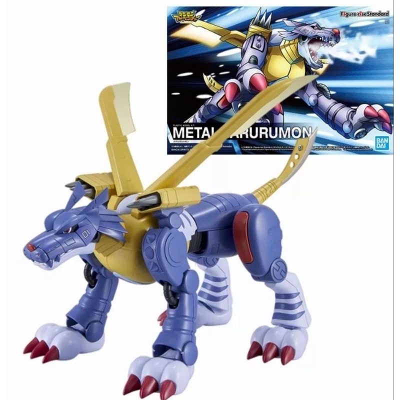 Boneco Digimon Metal Garurumon Figure Rise Bandai Model Kit | Shopee Brasil