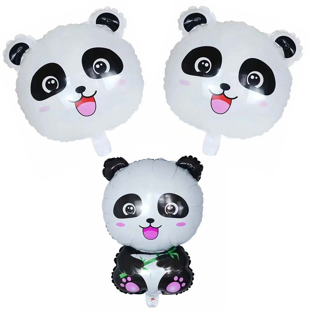 4 Balão Metalizado Panda - Unidade | Shopee Brasil