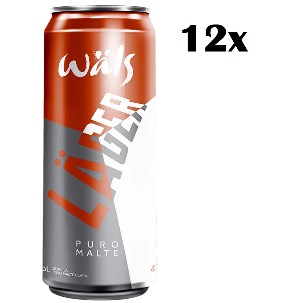 kit Cerveja Wals Puro Malte Larger 473 ml lata (12 unid) | Shopee Brasil