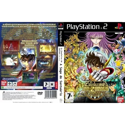 Jogo Cavaleiros Do Zodiaco Saga Do Santuario Dublado Ps2 | Shopee Brasil