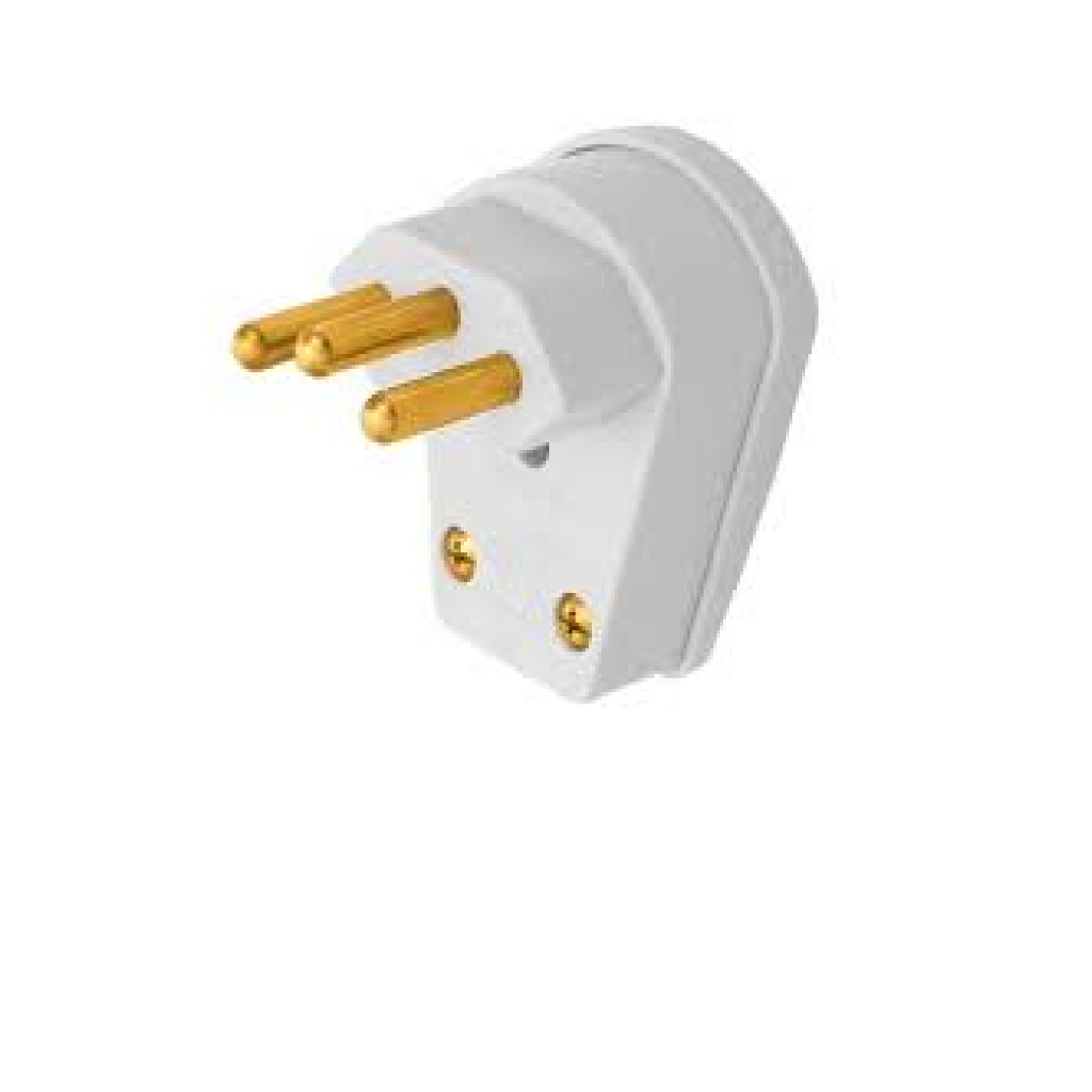 Plugue Prensa Cabos 2P+T ou 2P 20A 250V Preto ou Branco Certificado ...