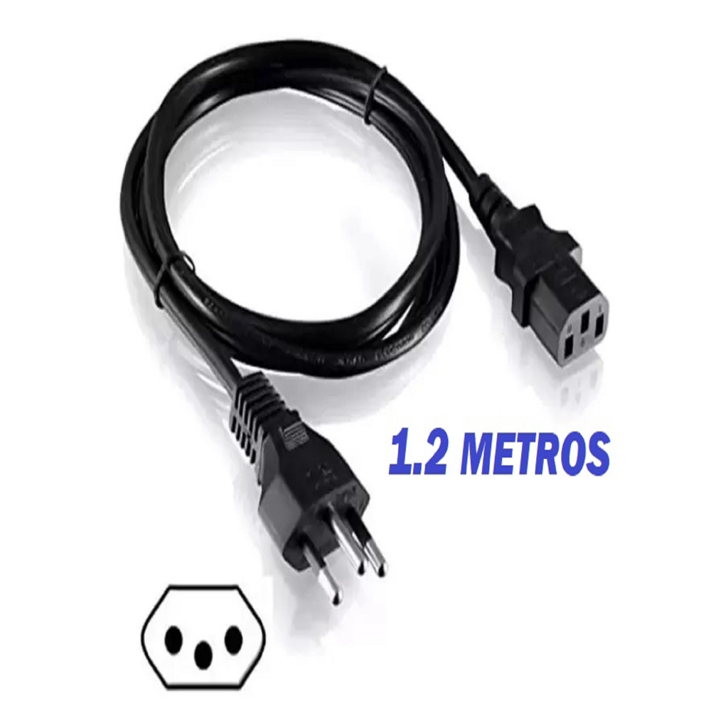 Cabo De Força Cpu Atx Computador Pc Monitor 3 Pinos novo padrão ...