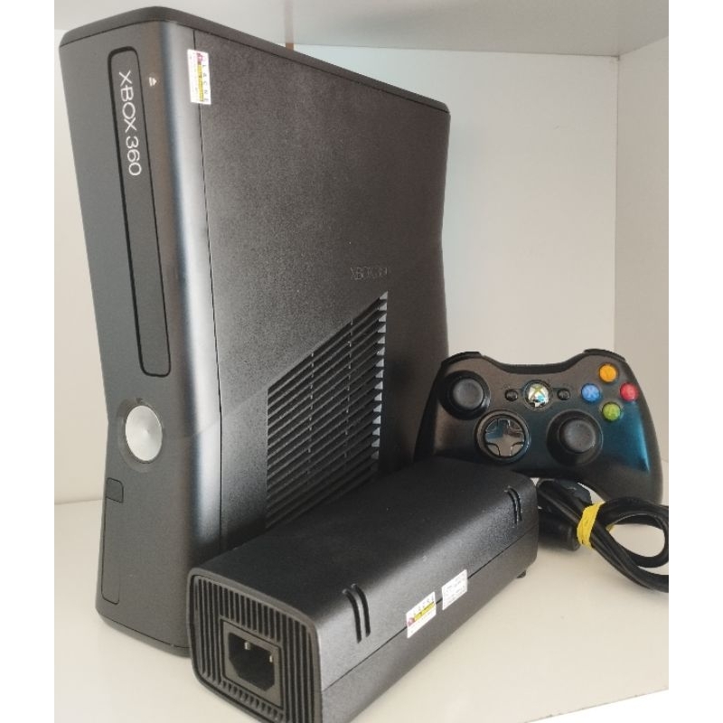 Xbox 360 Slim Desbloqueado Console com HD 250GB 47 Jogos | Shopee Brasil