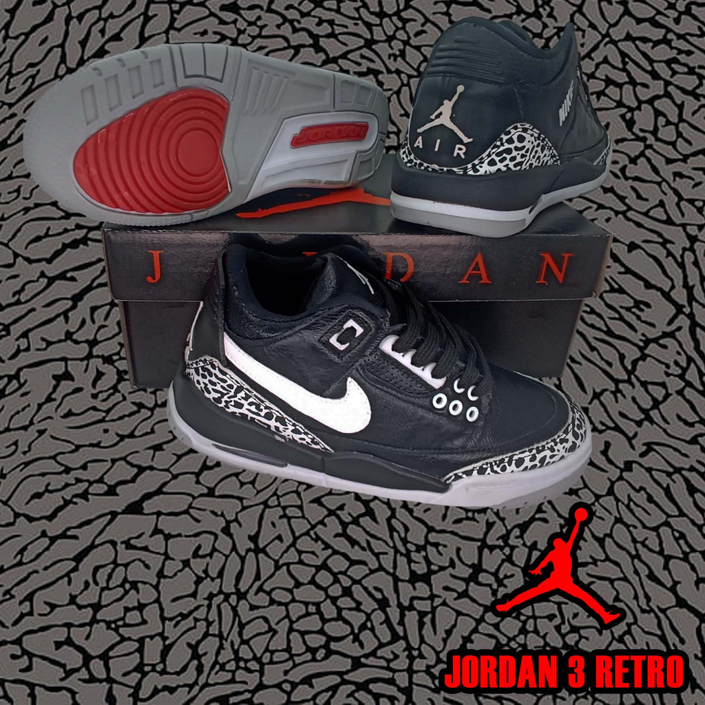 Tênis Air Jordan 3 Retro de Basquete Masculino e Feminino com ...
