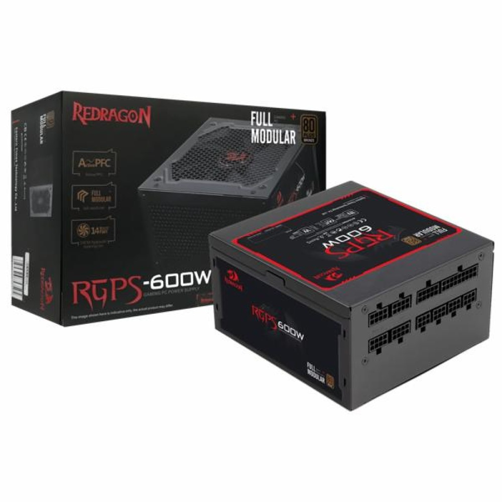 Fonte Redragon RGPS 600W 80 Plus Bronze Full Modular GC-PS003-1 ...