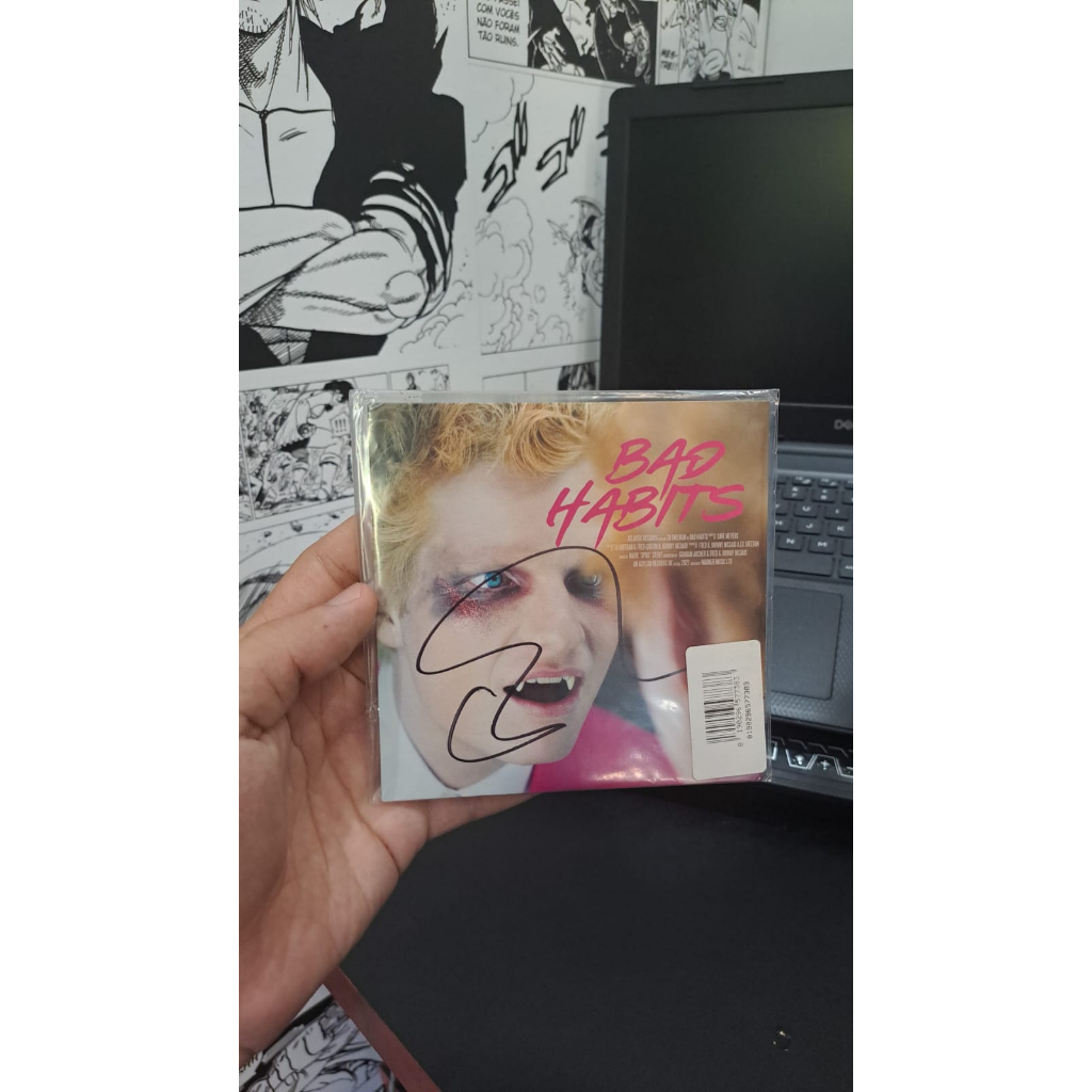 CD Bad Habits Ed Sheeran - Single Autografado | Shopee Brasil