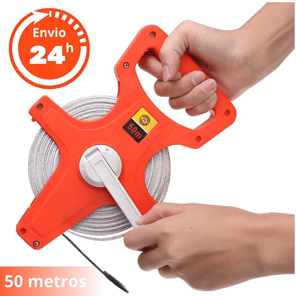 Trena Longa Fita De Fibra Vidro Caixa Aberta 50m | Shopee Brasil