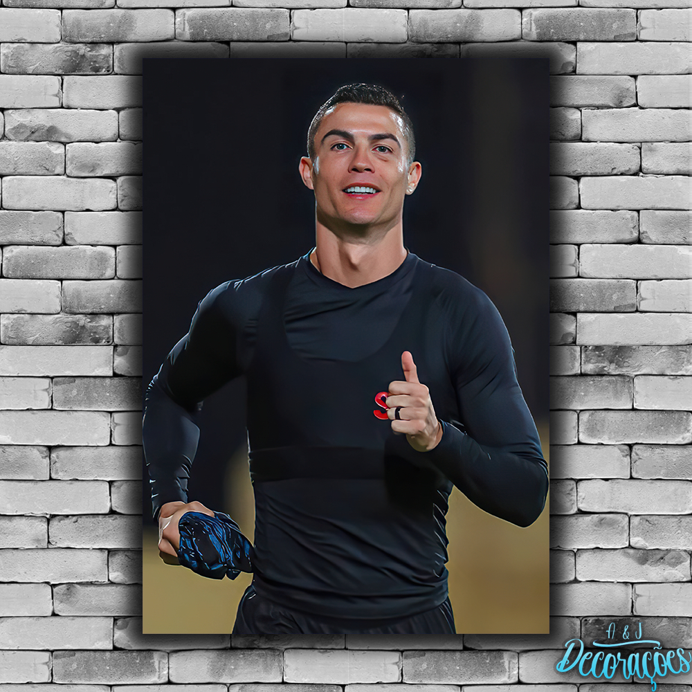 Placas Decorativas Quadros Cristiano Ronaldo 16 a 30 - Futebol CR7 ...