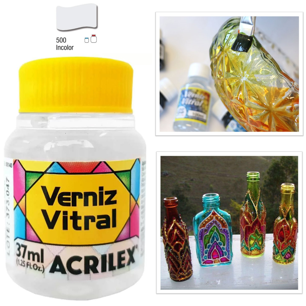 Verniz Vitral 37ml Para Acabamentos Escolha Sua Cor Acrilex | Shopee Brasil