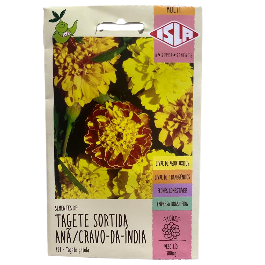 Sementes de Tagetes Sortida Anã Cravo da India Jardins Vasos Flores ...