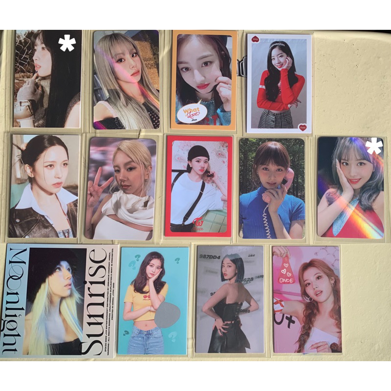 Twice Photocards/Scratch/Message card Momo Tzuyu Jihyo Sana Chaeyoung Mina Dahyun | Shopee Brasil