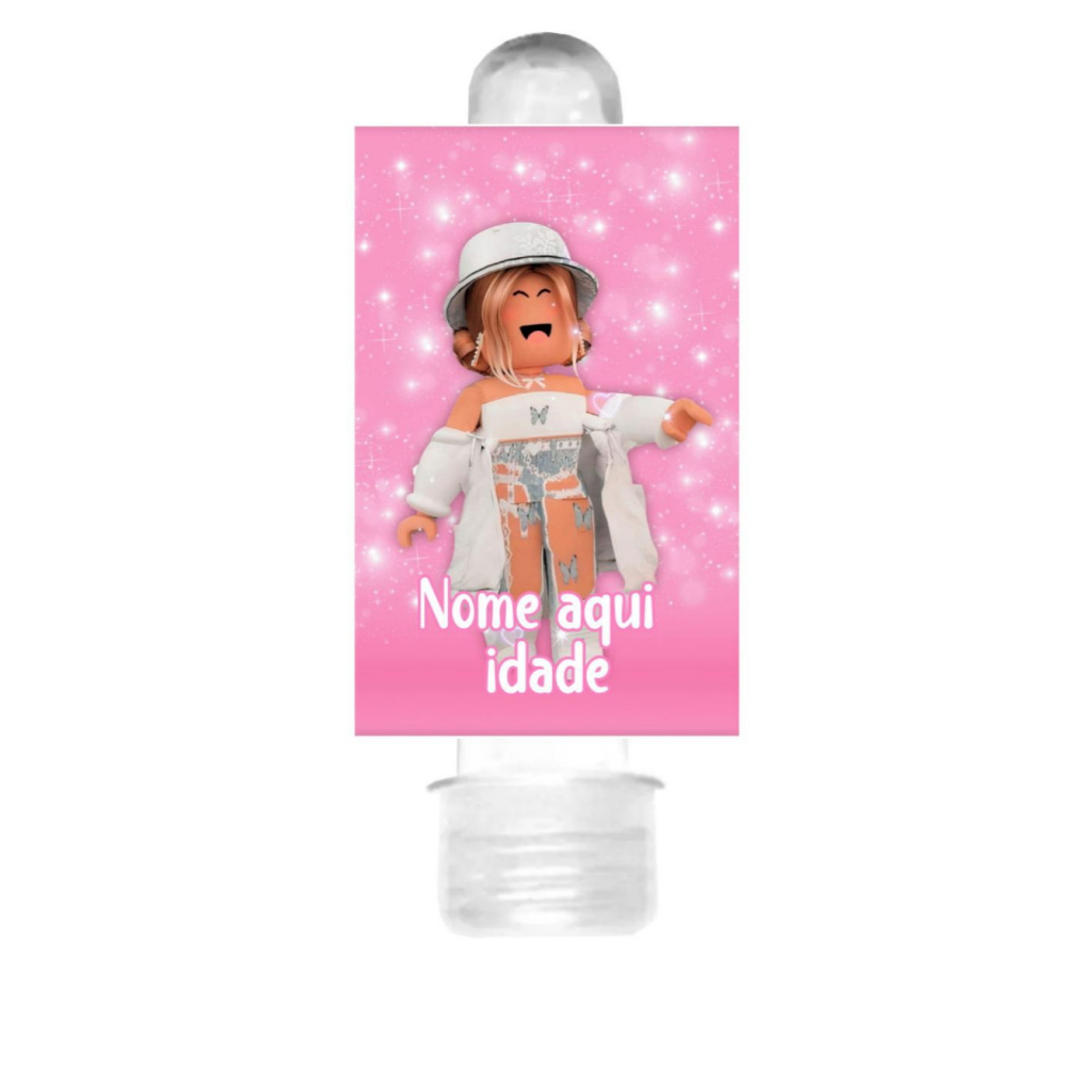 Rotulo Adesivo para tubetes 13cm Roblox menina | Shopee Brasil