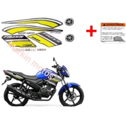 Adesivos Fazer 150 azul 20 / 21 Sed Yamaha fazer150 2020 2021 ...