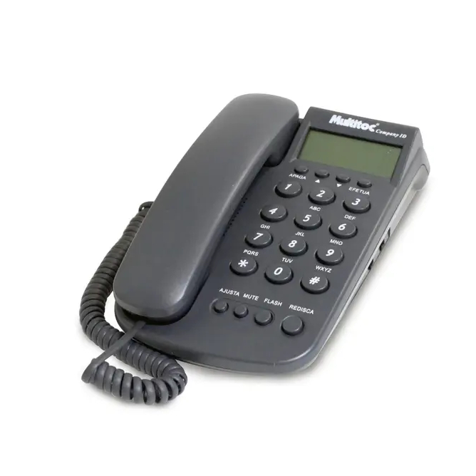 Aparelho Telefone Fixo Com Identificador De Chamadas | Shopee Brasil