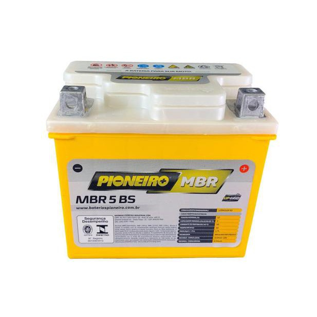 Bateria Pioneiro Mbr5-bs Honda Xre300 Titan 160 150 Biz Nxr Pop Crf ...