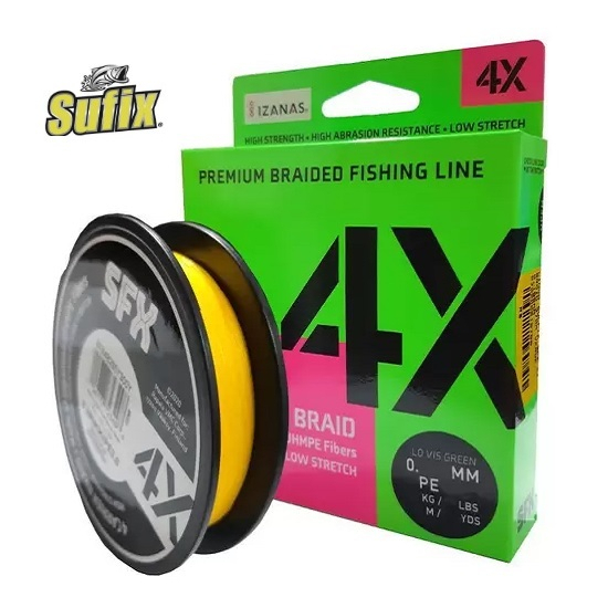 Linha Multifilamento Rapala Sufix SFX 4X Amarela 135m | Shopee Brasil Linha Multifilamento Rapala Sufix SFX 4X Amarela 135m | Shopee Brasil