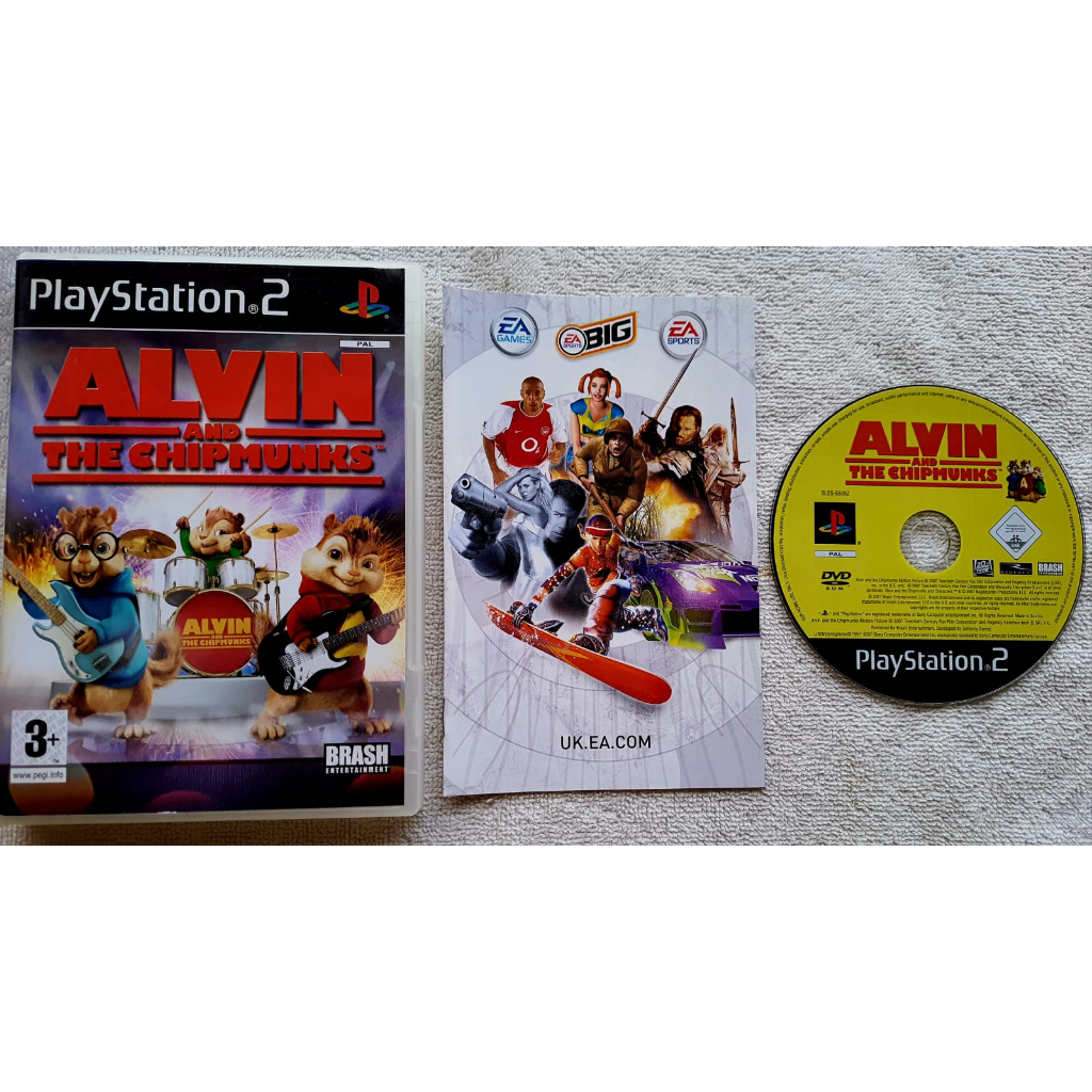 Playstation 2 Alvin And The Chipmunks ((( Jogo Original ))) | Shopee Brasil
