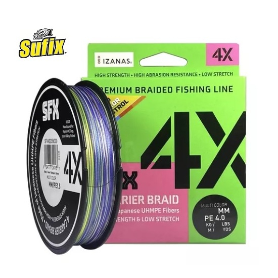 Linha Multifilamento Rapala Sufix SFX 4X Multicolor 300m | Shopee Brasil Linha Multifilamento Rapala Sufix SFX 4X Multicolor 300m | Shopee Brasil