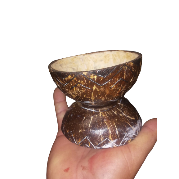 Cuia De Coco Com Base Indígena Ritual Exclusivo | Shopee Brasil