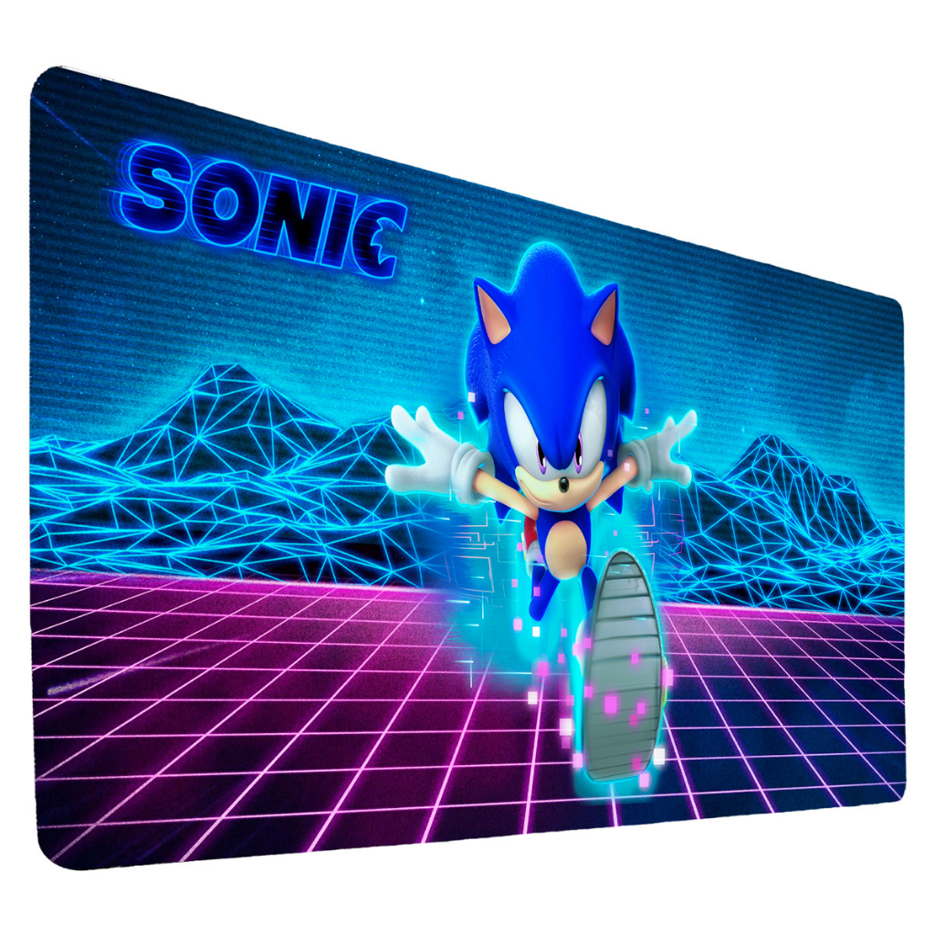 Mouse Pad Gamer Extra Grande Borda Sonic | Shopee Brasil