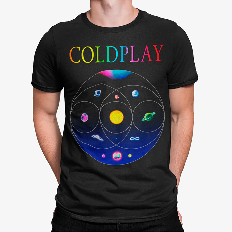 Camisa Coldplay Universo Camiseta de Banda 2023 | Shopee Brasil