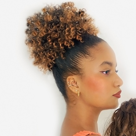 Aplique coque Afro puff Mel | Shopee Brasil