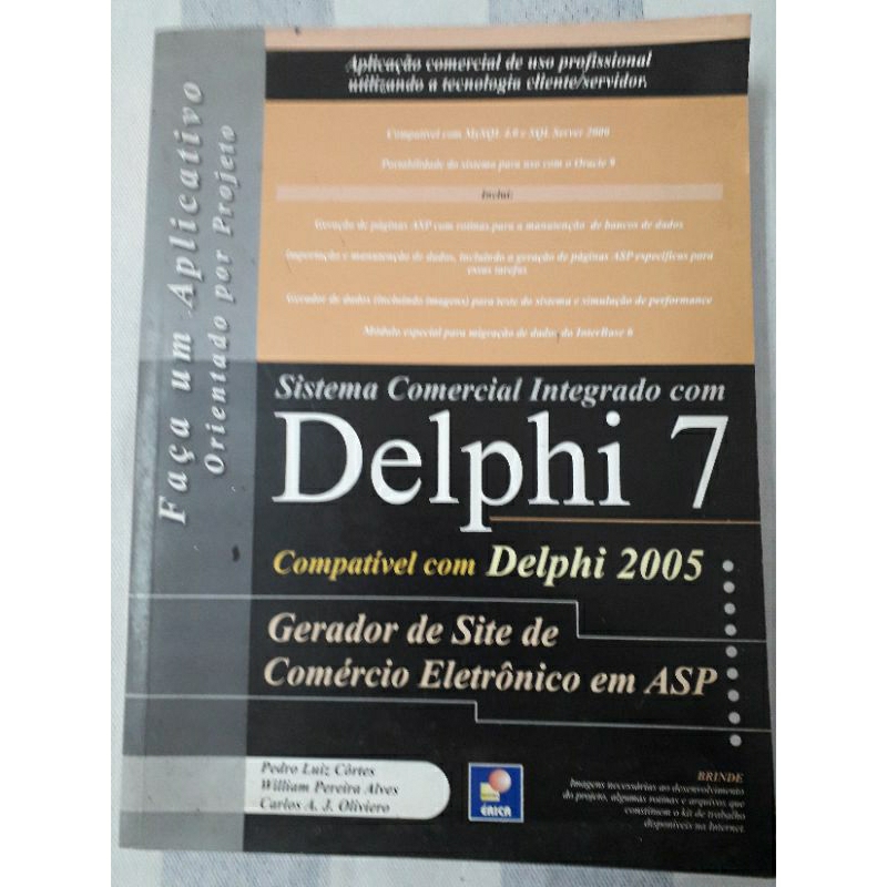 Livro sistema Comercial integrado com Delphi 7 | Shopee Brasil