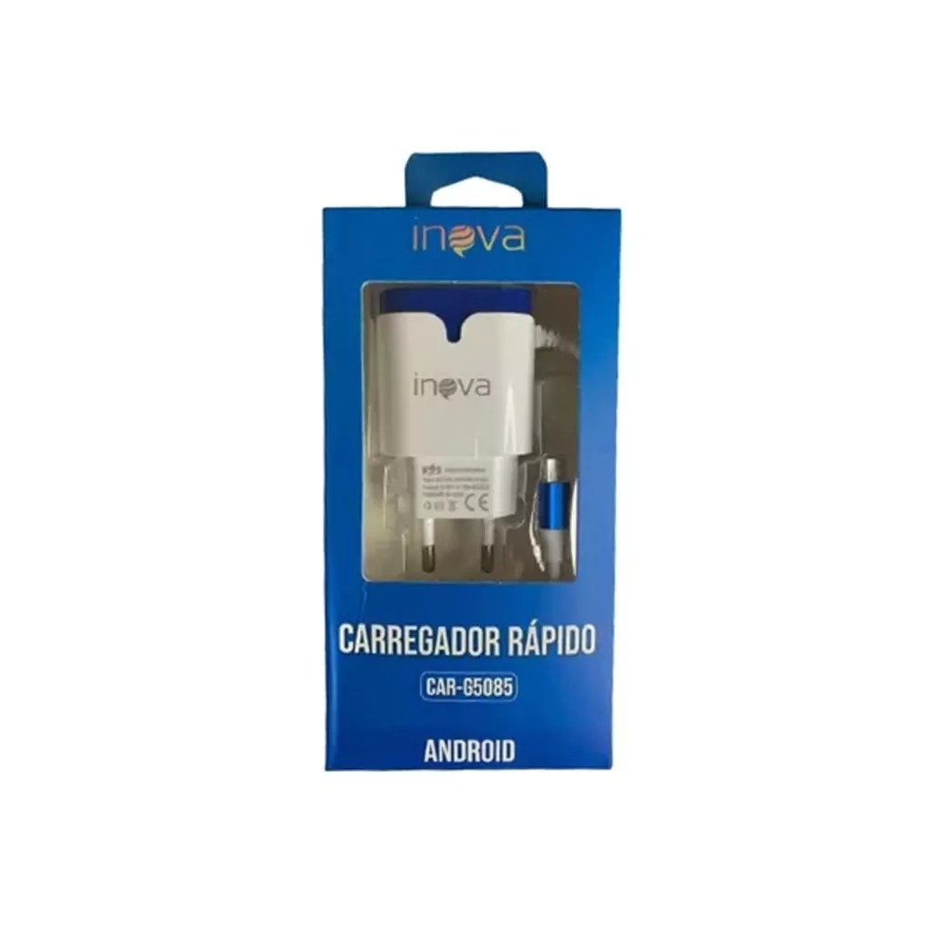 Carregador Celular Turbo Inova Android Cabo Type C 2 Usb 3.1A | Shopee ...