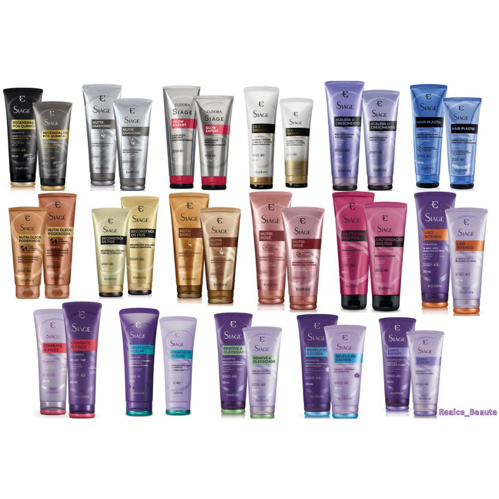 Kit Eudora / Siàge / Shampoo + Condicionador / Instance | Shopee Brasil