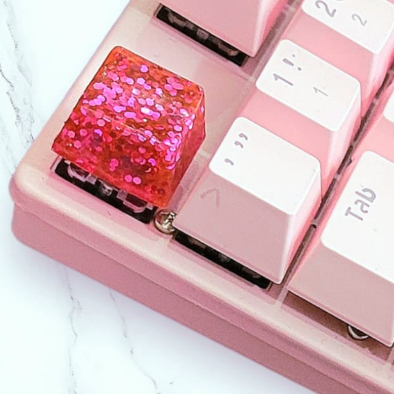 Tecla ultra glitter | keycaps | teclado mecanico | Shopee Brasil