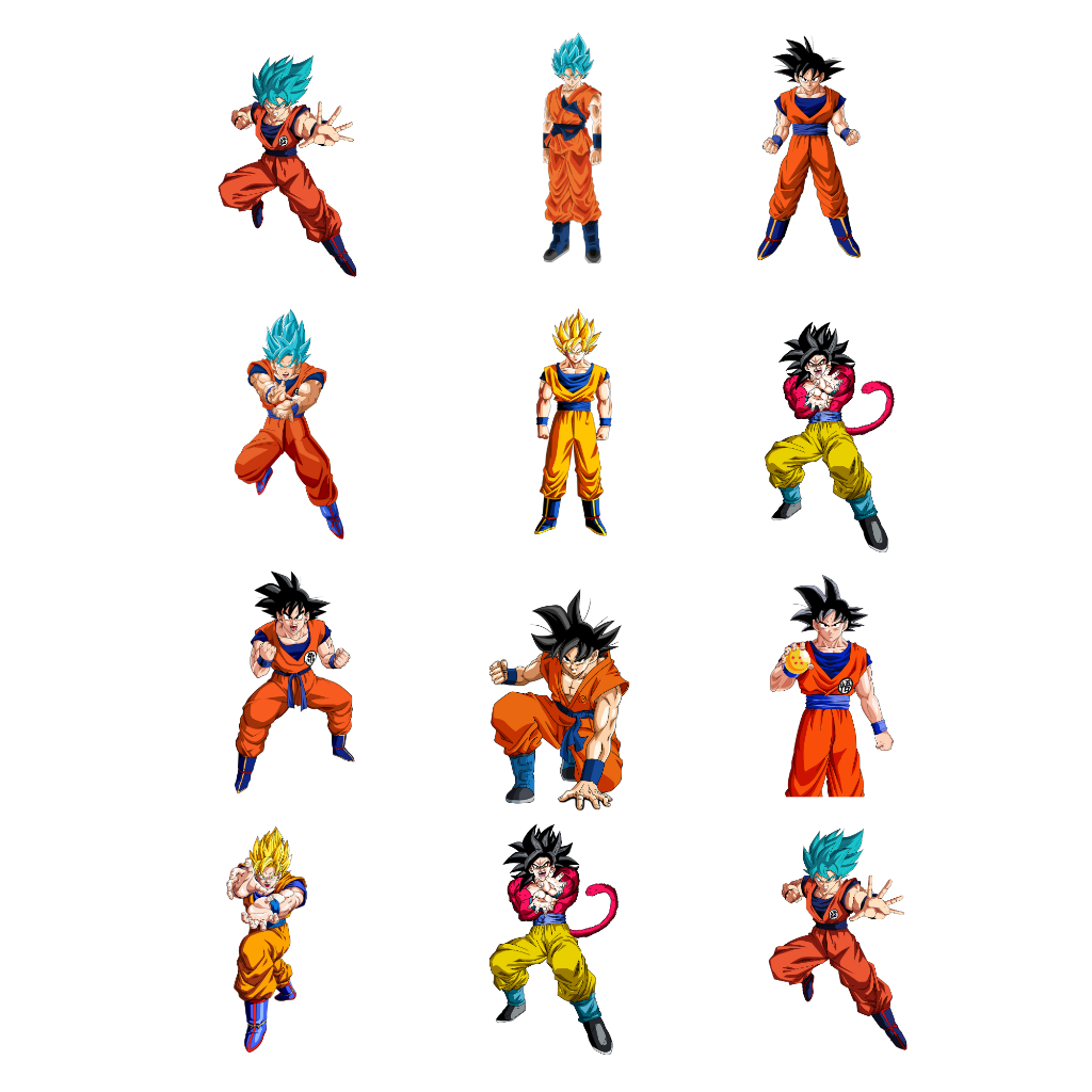 50 Apliques Recortes Dragon ball Goku Tag Topper Enfeites Tubete ...