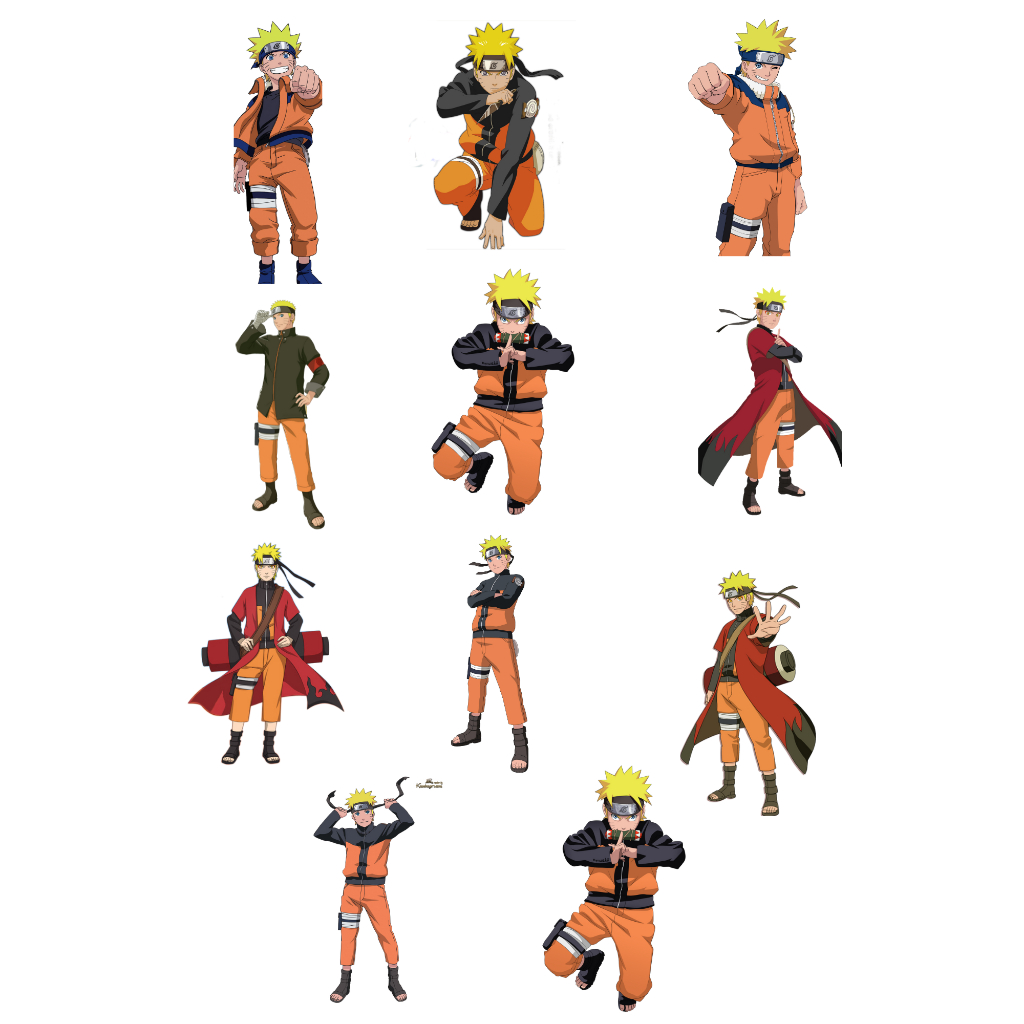 50 Apliques Recortes Naruto Tag Topper Enfeites Tubete | Shopee Brasil