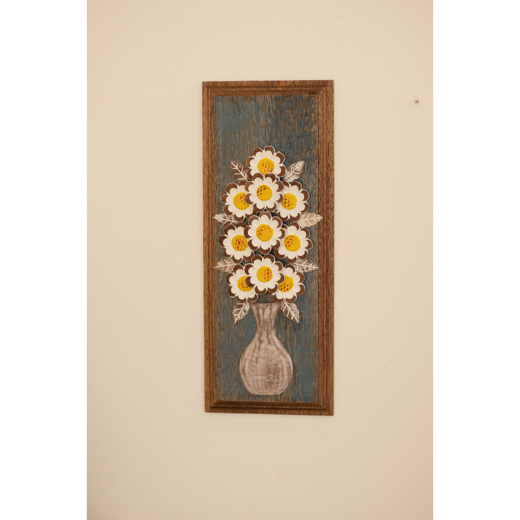 Quadro de Flor G Rústico Artesanal | Shopee Brasil